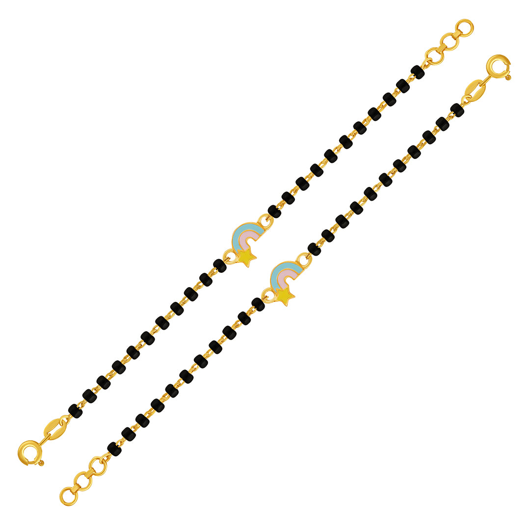 Cute and Colourful Baby Nazaria Gold Bracelet – Love Anamitra